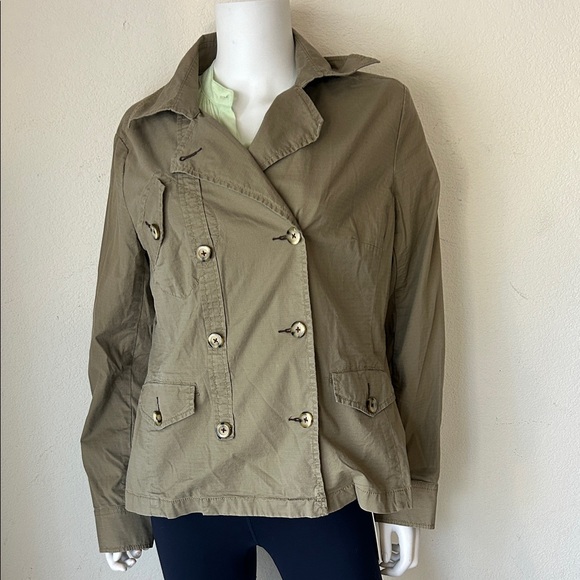 CAbi | Jackets & Coats | Cabi Ripstop Womens Tan Doublebreasted Jacket ...